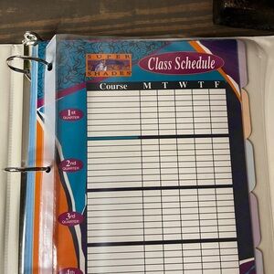 Mead | Office | Vintage 99s Mead Filled Binder With Pastel Blue Paper ...